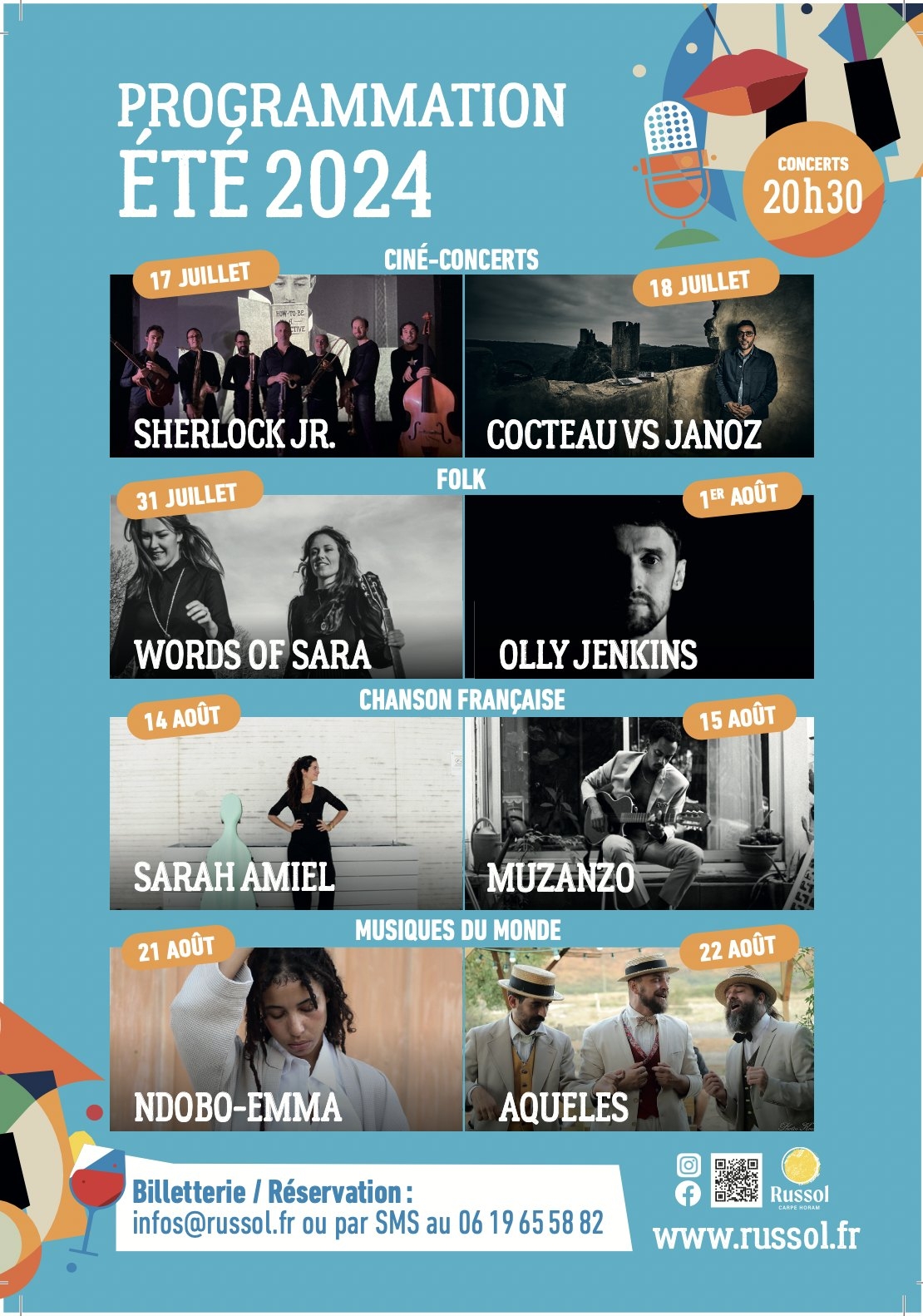 Les Estivales de Russol Saisons 3 - présentation - Jeudi 13 juin 2024 ...