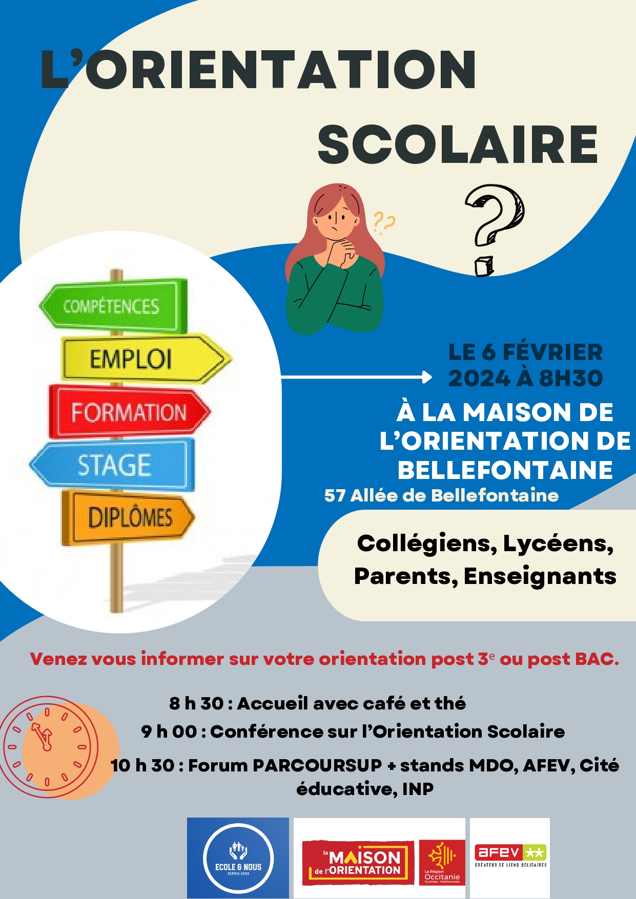 Forum orientation scolaire (Parents et scolaires) - Mardi 6 février 2024 - Région Occitanie ...