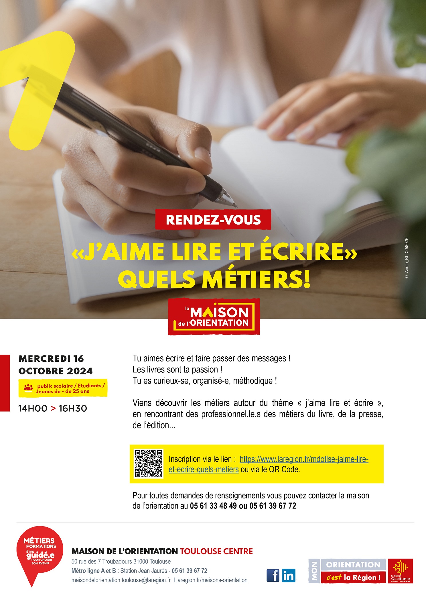 J'aime lire et écrire, quels métiers sont faits pour moi ? Mercredi 16 ...