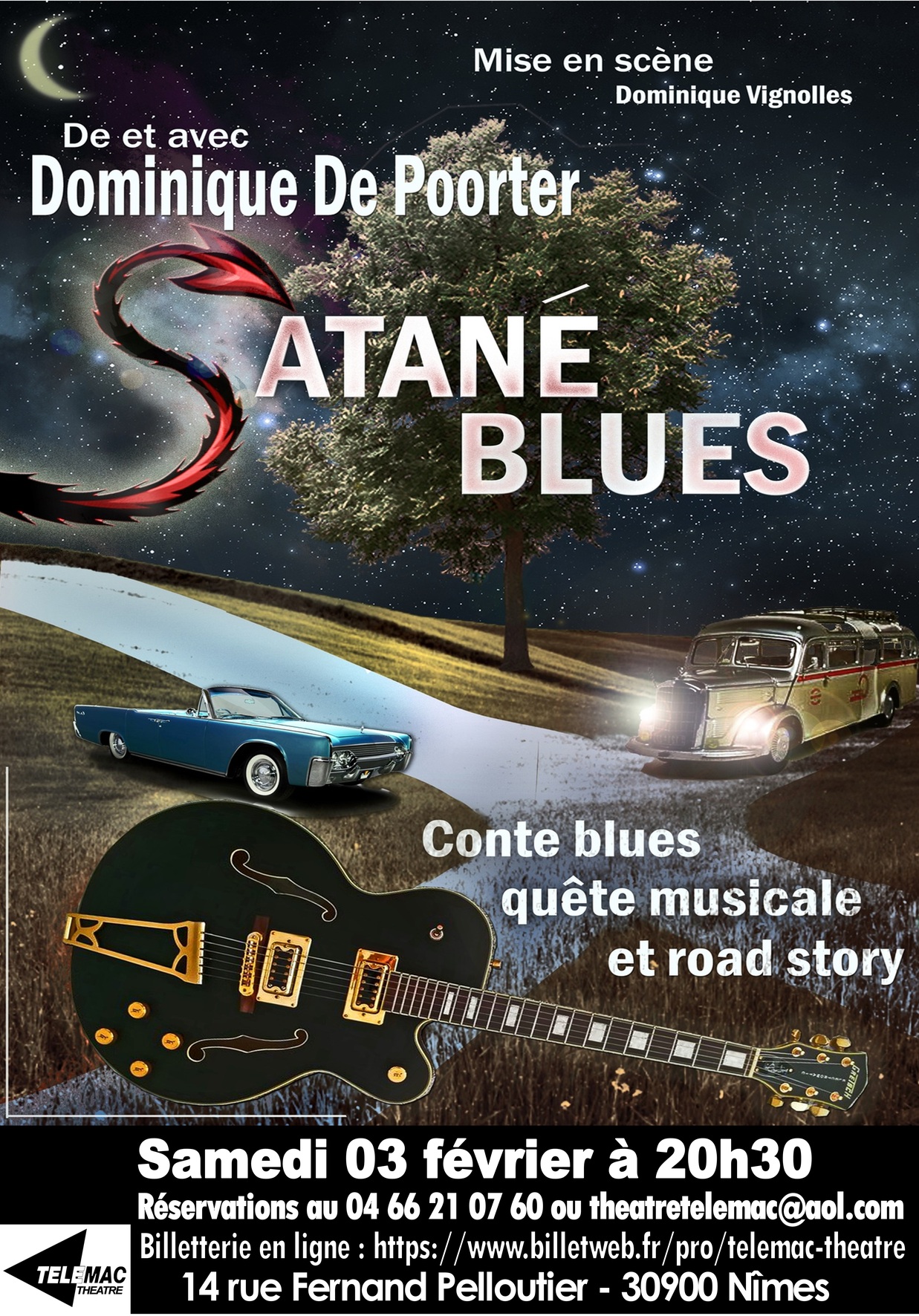 SATANÉ BLUES de Dominique DE POORTER - Samedi 3 février 2024 - Région ...