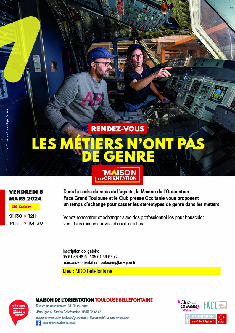 Les métiers n’ont pas de genre (Public scolaire) - Vendredi 8 mars ...