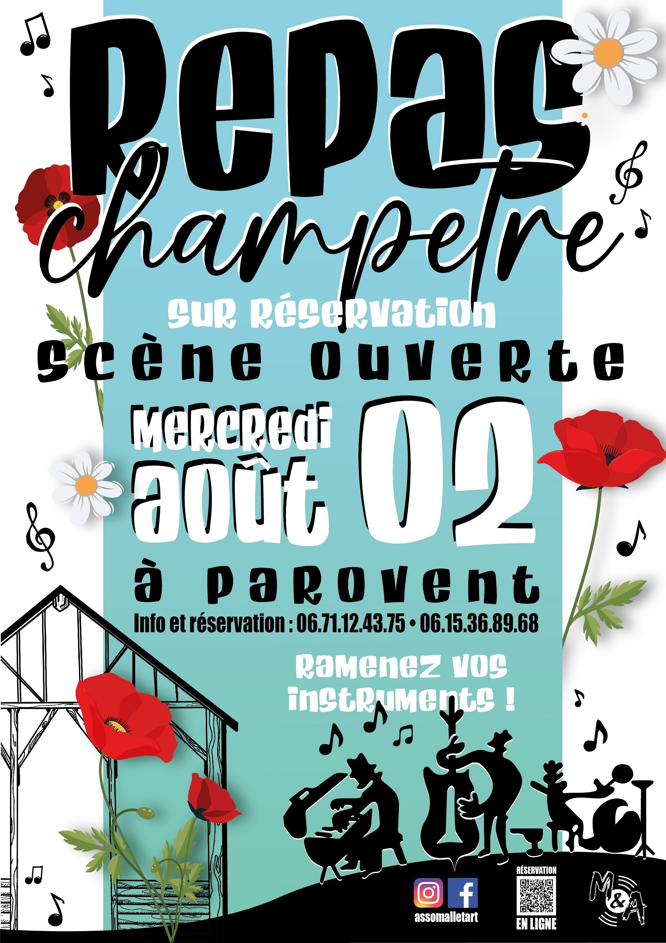 Repas Champêtre et Scène ouverte - Mercredi 2 août 2023 - Région ...