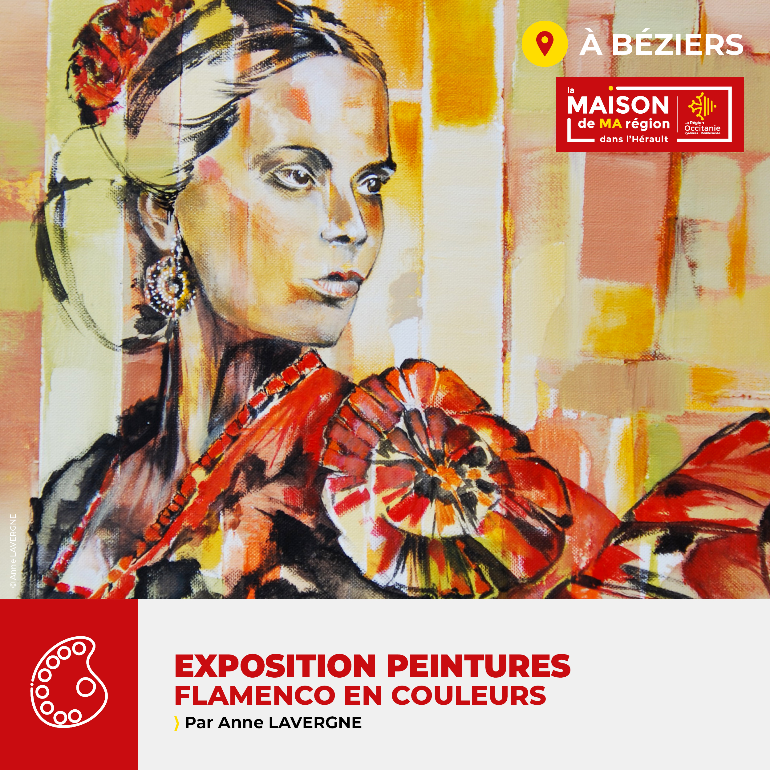 Exposition "FLAMENCO EN COULEURS" par Anne LAVERGNE - Lundi 4 août 2025 ...