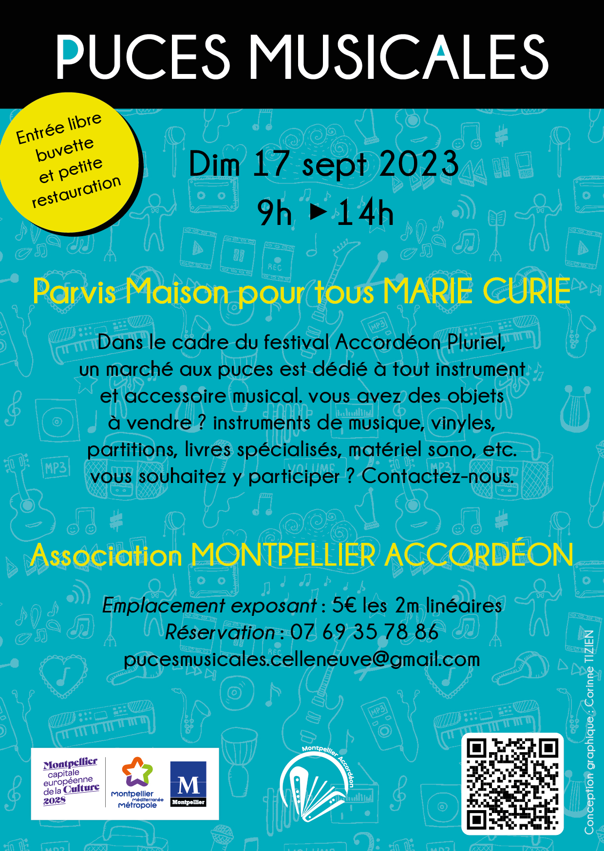 Marché aux puces musicales - Dimanche 17 septembre 2023 - Région Occitanie / Pyrénées-Méditerranée