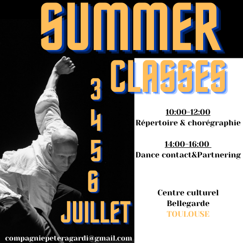Summer classes danse - Du 3 au 6 juillet 2023 - Région Occitanie / Pyrénées-Méditerranée