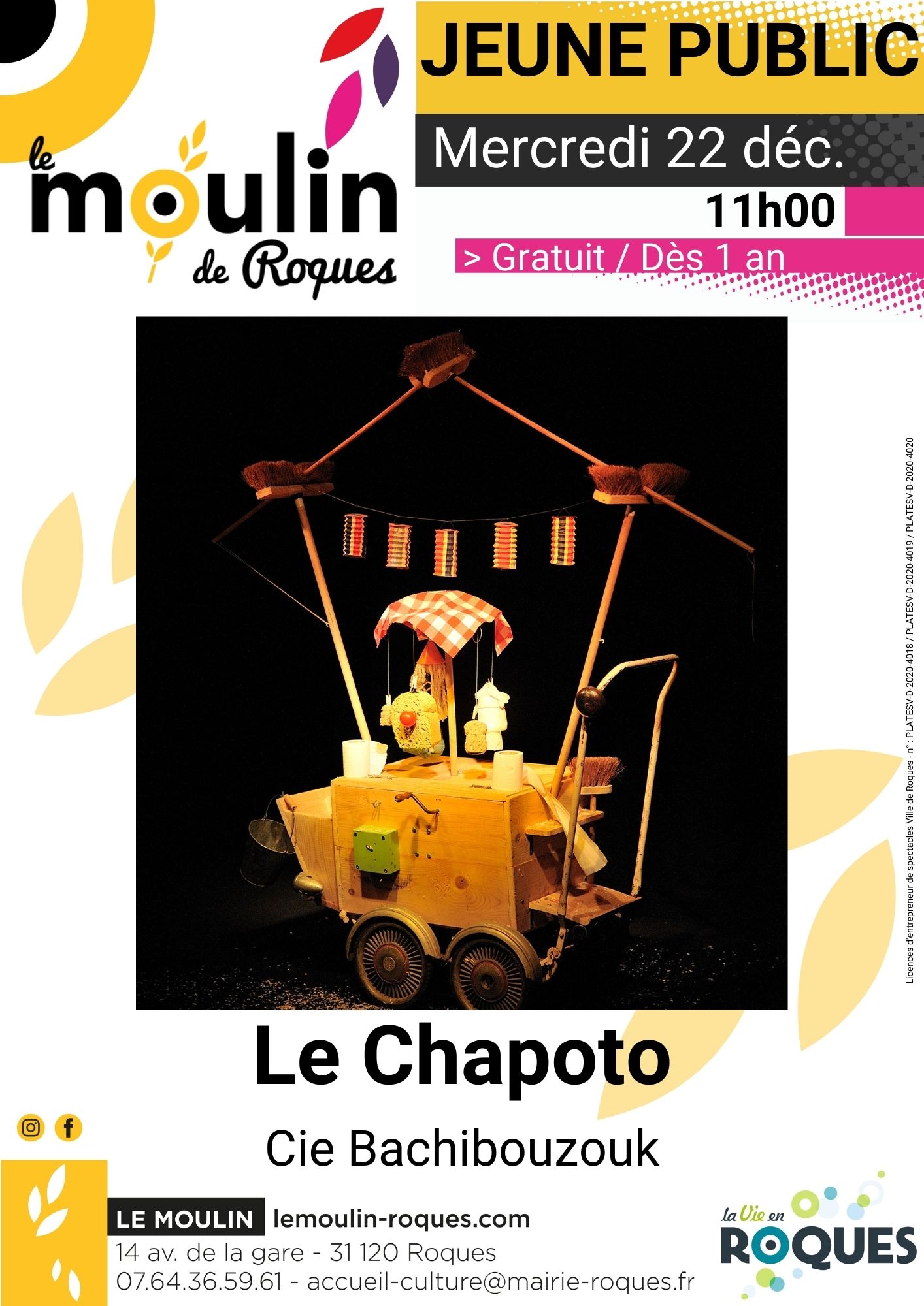 Spectacle Jeune public "Le Chapoto" de la Cie Bachibouzouk - Mercredi ...