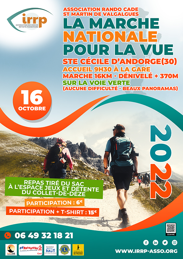 Marche Nationale pour la Vue / Sainte Cécile d’Andorge - Dimanche 16 ...