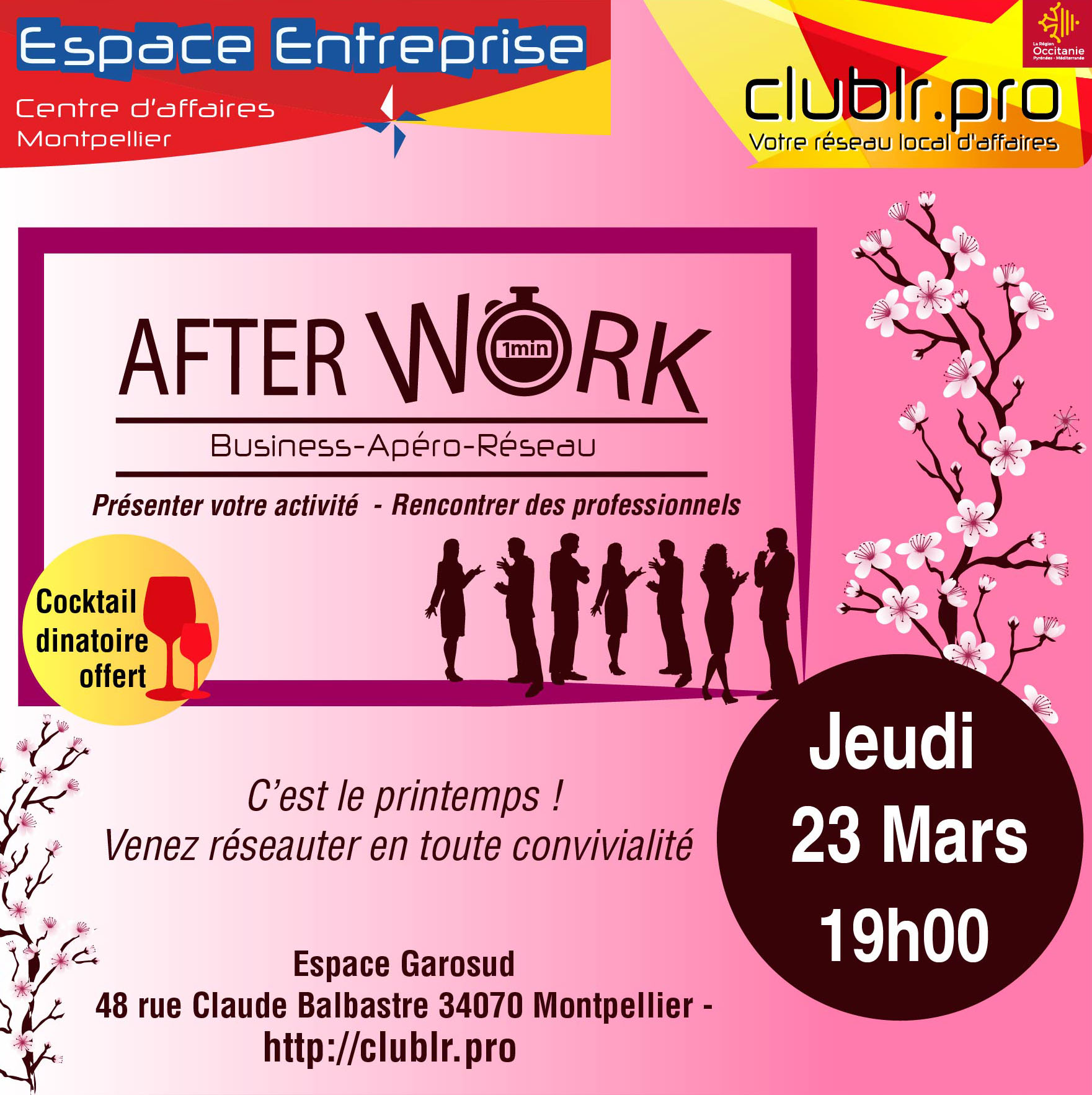 Afterwork du Printemps - Jeudi 23 mars 2017 - Région Occitanie ...