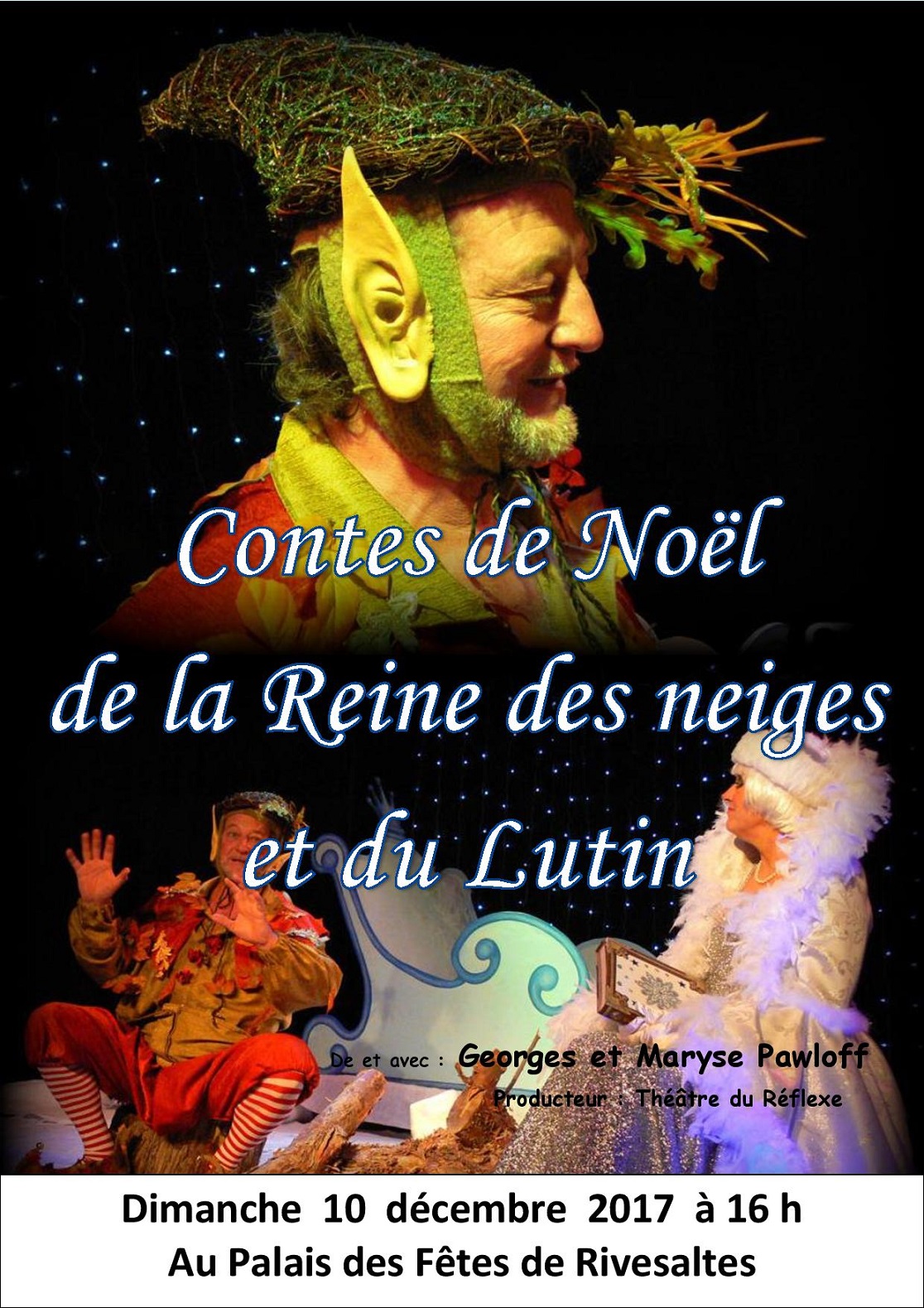 « Contes de Noël par la Reine des Neiges et le Lutin » Théâtre du ...