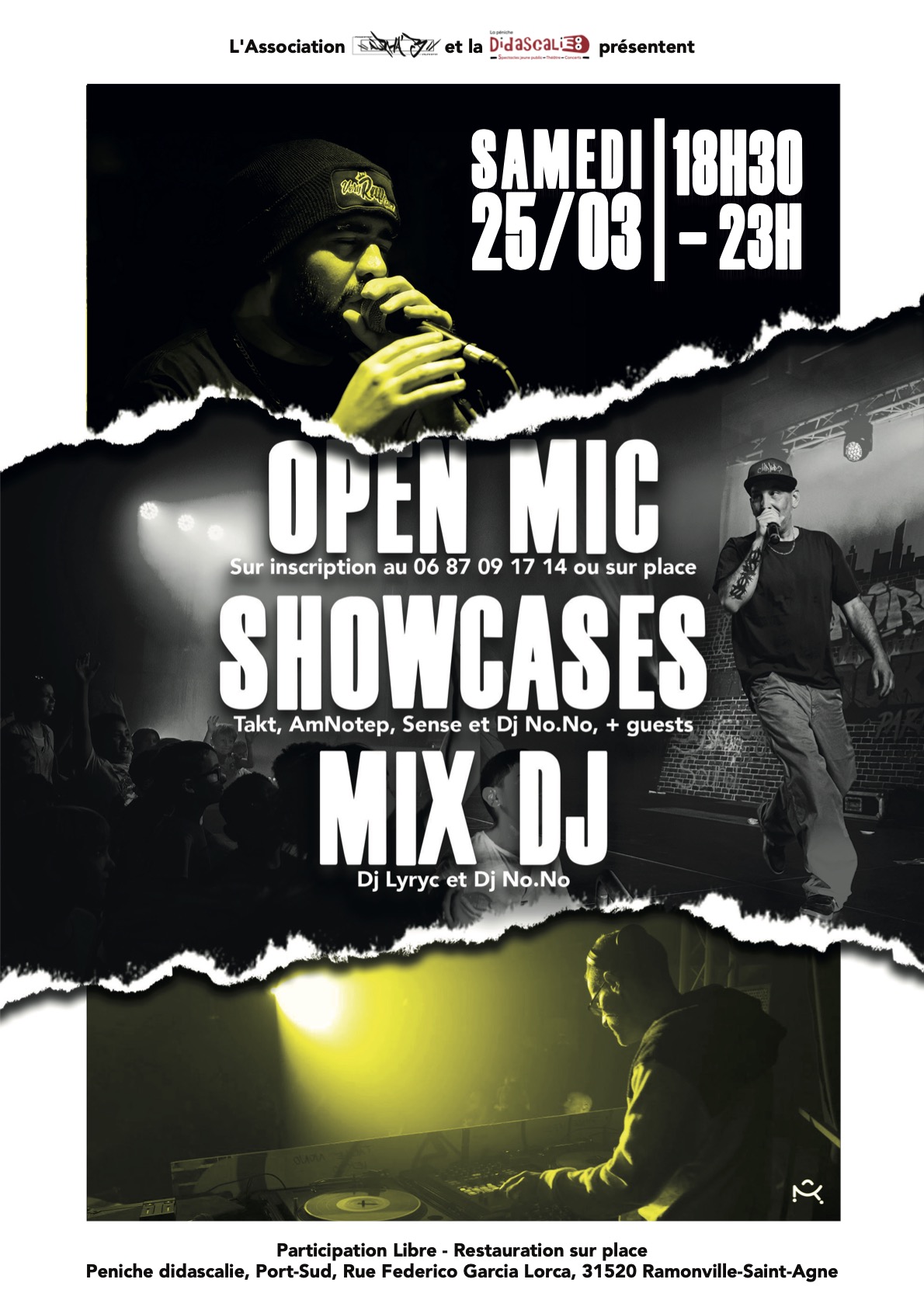 OPEN MIC - Soirée Hip-Hop Collectif Alpha’b’B - Samedi 25 mars 2023 - Région Occitanie ...