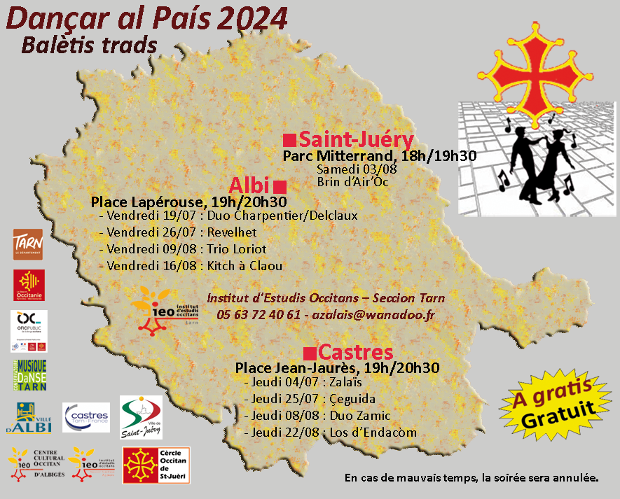 Dançar al País 2024, balèti trad - Jeudi 8 août 2024 - Région Occitanie ...